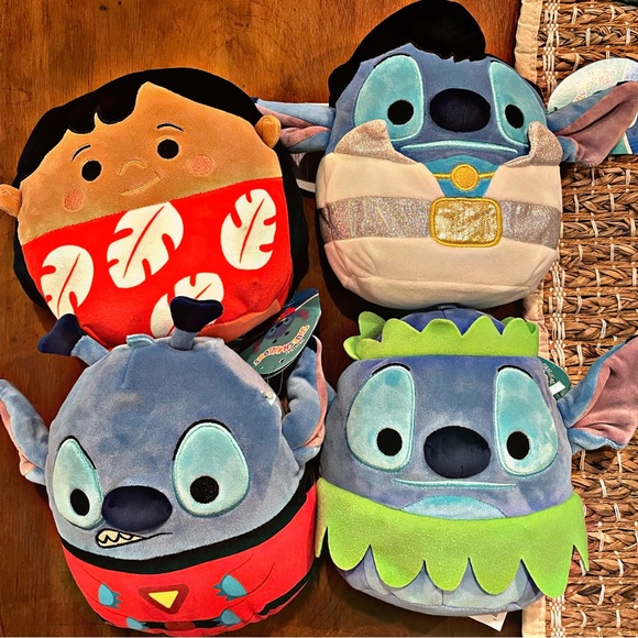 Disney | Toys | Disney Lilo Stitch Squishmallow Set 8 Bundle Alien Luau ...